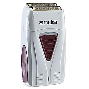 Andis Cordless Mens Long Lasting Lithium Battery Titanium Foil Shaver with Beauwis Blade cleaning Brush