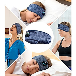 Sleep Mask with Bluetooth Headphones, Joseche Sleep Headphones Bluetooth Headband for Sleeping Sports Sleep Mask for Side Sleeper,Gift Idea & Travel Essentials for Woman Man Wife Husband Dad Mom
