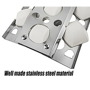 Cookingstar New Upgrade Stainless Steel Heat Plate, Heat Shield, Heat Tent, Burner Cover, Vaporizor Bar, and Flavorizer Bar Replacement for Select Turbo Gas Grill Models (Pack of 4)