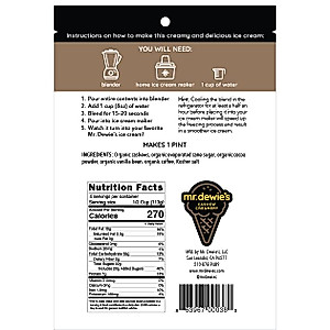 Mr. Dewie's Cashew Base Ice Cream Mix (Heavenly Chocolate)