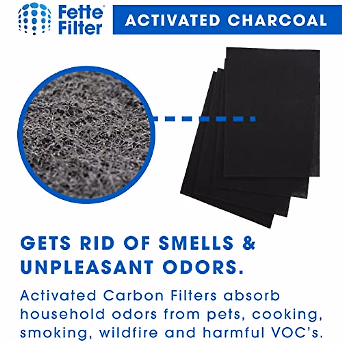 Fette Filter - 115115 Premium True HEPA H13 Filter Compatible with Winix Filter A 115115 Size 21 Plasma Wave Air Purifier AM90 P300 5300 5500 5300-2 6300-2 6300 C909 9800 C535 2 + 8 Pack