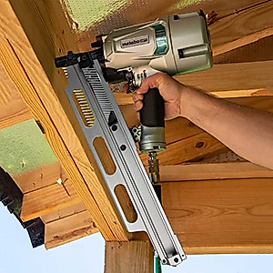 Metabo HPT Framing Nailer | High Grade Aluminum Magazine | Pneumatic | Framing Nails 2-Inch to 3-1/4-Inch | Rafter Hook | NR83A5(S1)