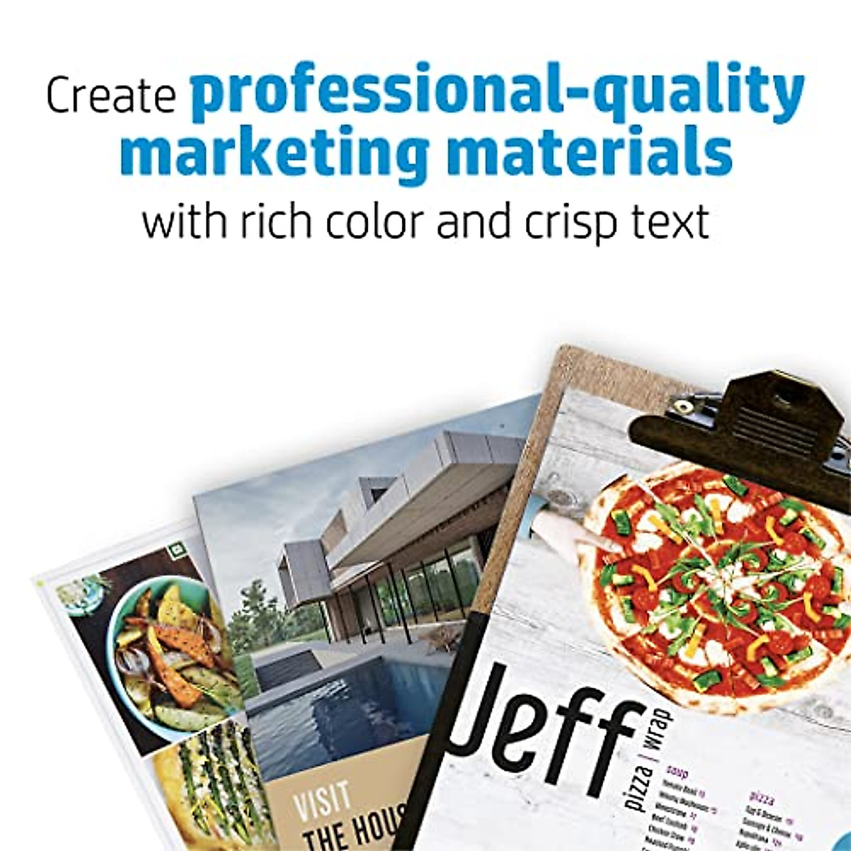 HP Enhanced Business Paper, Matte, 8.5x11 in, 40 lb, 150 sheets, works with inkjet and PageWide printers (9ZE20A)