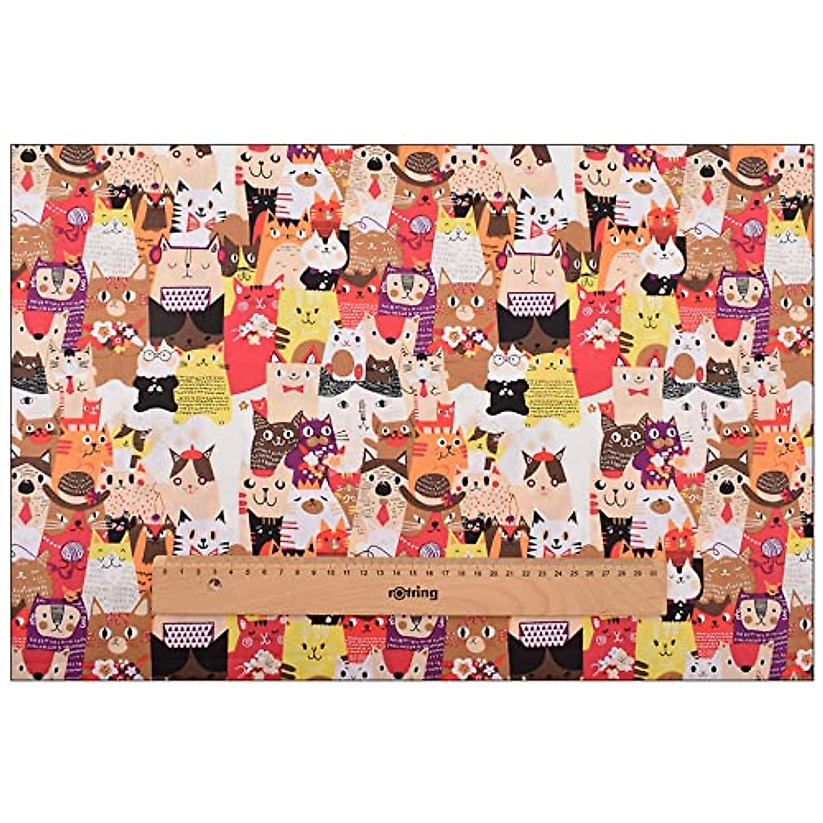 Hanjunzhao Cute Animals Cat Dog Fat Quarters Fabric Bundles 18 x 22 inch for Quilting Sewing Crafting