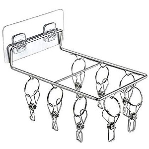 Chris.W 12 Pack Clear Adhesive Suction Sticker for No Drilling Bathroom Shower Shelf Accessories, Super Strong Adhesive Wall Sticker for Corner Shower Caddy and More