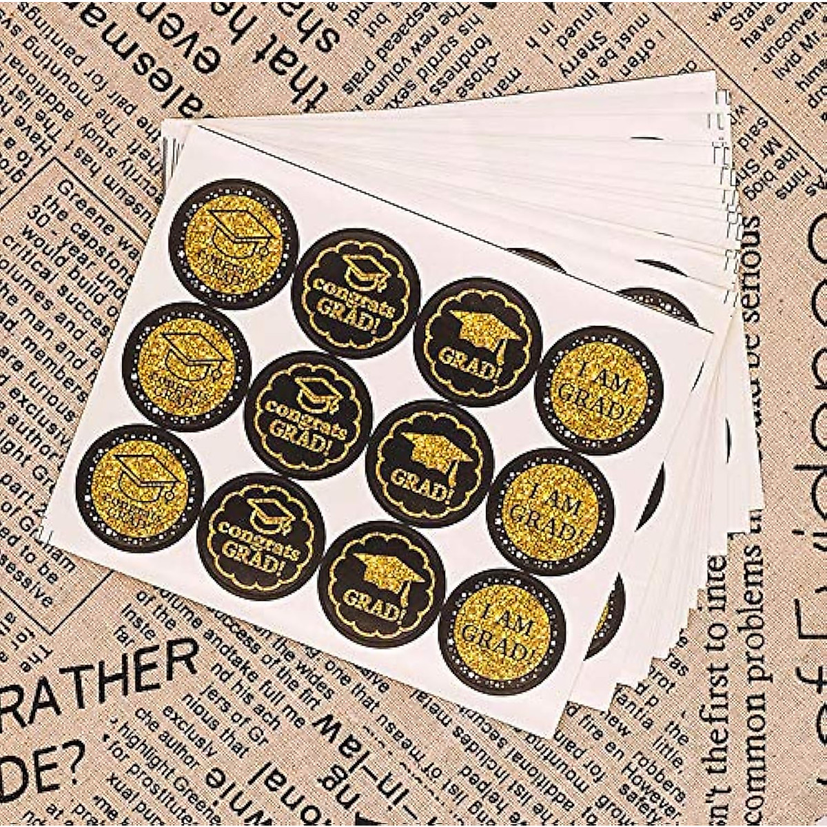 Topfunyy 180 Pcs Graduation Stickers Congrats Grad Labels for Graduation Party Decoration