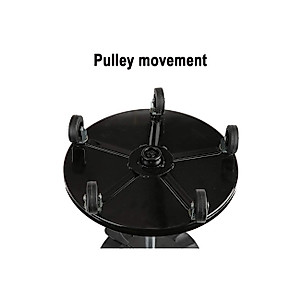 Aain® Adjustable Height Swivel Shop Seat with Tool Tray, Rolling Stool with Wheels/Casters For Garage Workshop and Auto Repair Shop(Black)