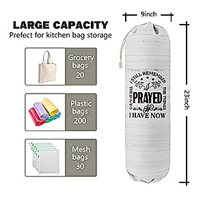 Funny Grocery Bags Holder Organizer For Shopping Bags, Wall Mount Plastic Bags Storage Container Dispensers,I Still Remember The Days I Prayed, Gift For The Preferred Family And Friends