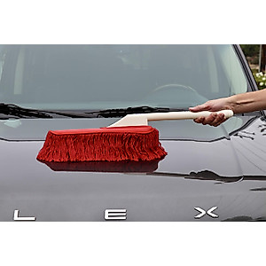 The Original California Car Duster Detailing Kit with Plastic Handle, Model Number: 62445 , Red