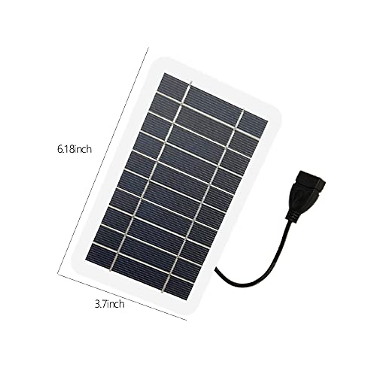 Amikadom #YxvMi0 Monocrystalline Silicon Solar Panel Charging Cell Phone Mini Solar Panel Charger USB Output / 3 7V