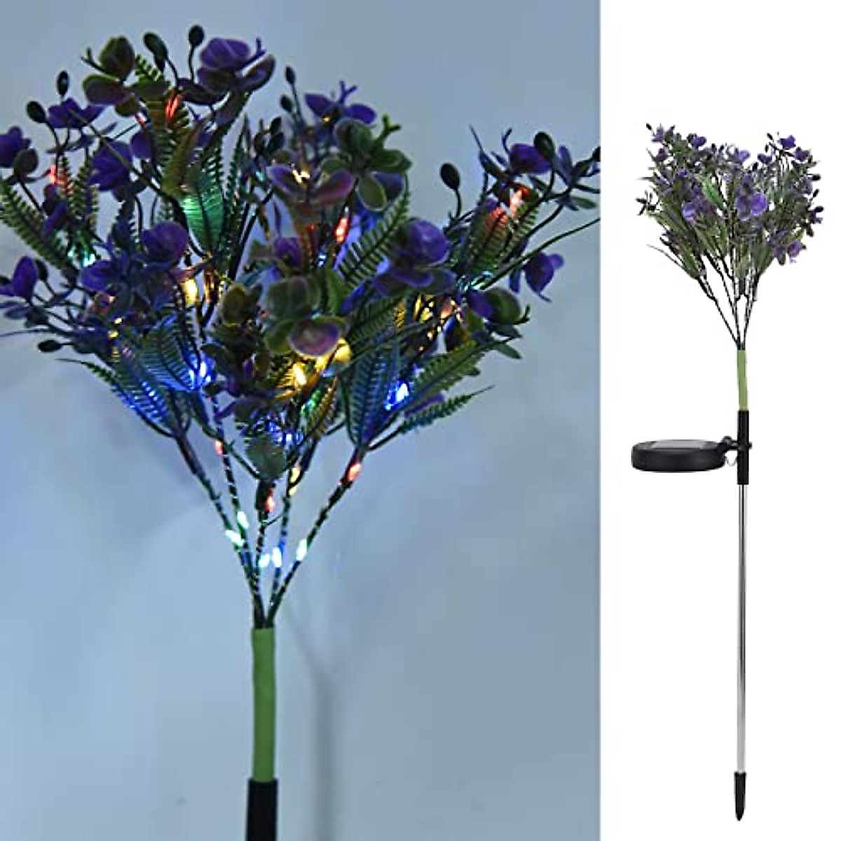 Solar Phalaenopsis Light, Easy to Use Waterproof Garden Landscape Lamp Multi Purpose Exquisite Appearance for Courtyards for Home for Garden