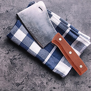 Hemoton Japanese Accessories Kitchen Knife Handle Replacement Ergonomic Cutter Grip Wood Knife Scales DIY Knife Repair Part Knife Making Accessory Knife Making Supplies