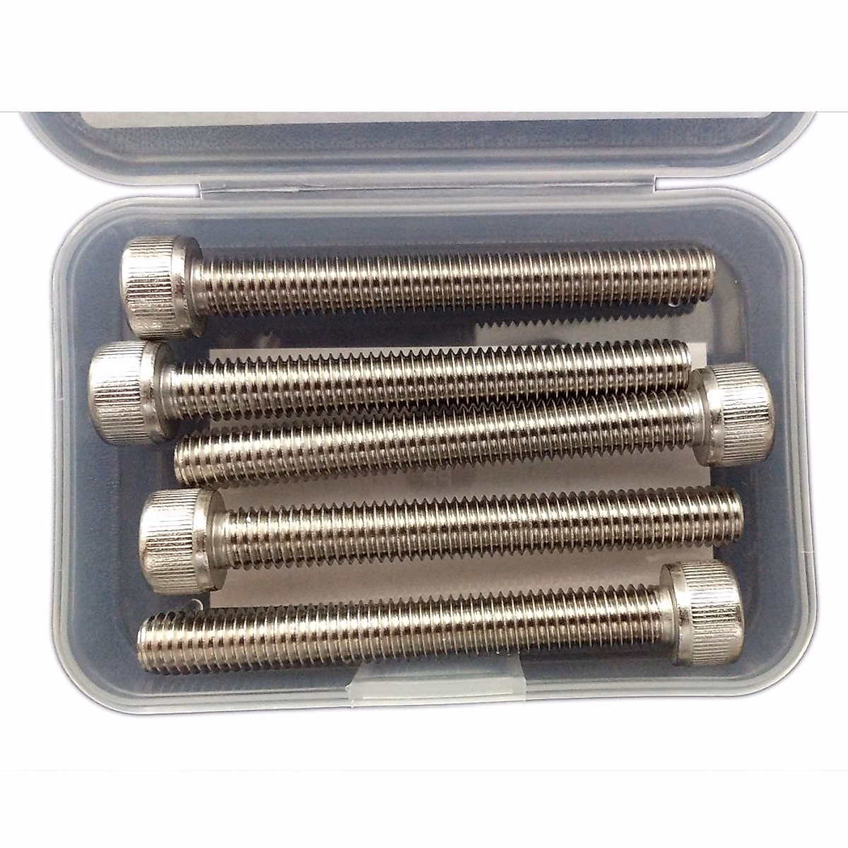 Fullerkreg M8-1.25 x 65MM Socket Head Cap Screws, Allen Socket Drive, Din 912, AISI 304 Stainless Steel (18-8), Full Thread, Bright Finish, Machine Thread, Quantity 5