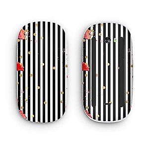Design Skinz Karamfila Watercolo Poppies V28 Vinyl Decal Compatible with The Apple Magic Mouse 2 (Wireless, Rechargable) with Multi-Touch Surface