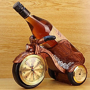 Wine Rack Stylish Simplicity Resin Crafts European Motorcycle Clock Wine Cooler Decorative Ornaments, PIBM