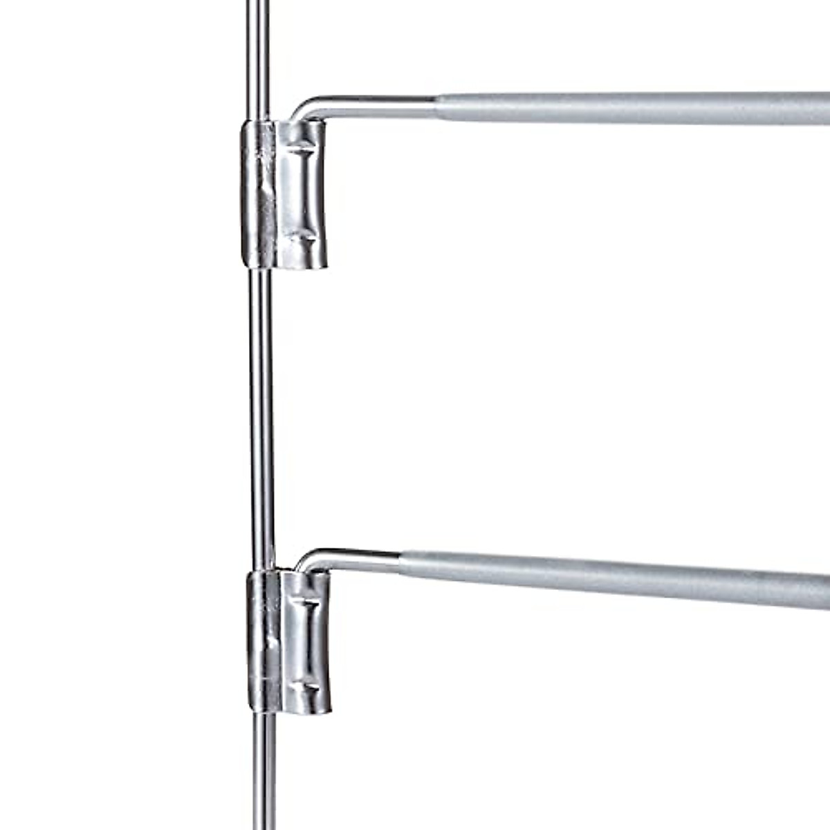 Boddenly Hangers Pants Space Hanger Multiple Saving Organizer Arm Closet Hangers Jeans Pieces Rack Hanger Pants 2 Trousers With Non-Slip Pants Swing Rack in Sink Basket (Silver, One Size)