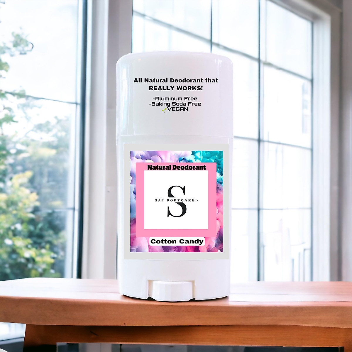 SĀF Deodorant All Natural Vegan, Plant Based Odor Buster,WHOLE BODY DEODORANT, SKIN BALM,ALUMINUM FREE, BAKING SODA FREE, GLUTEN FREE (COTTON CANDY)