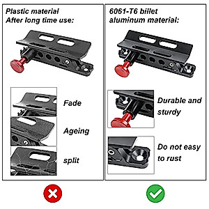 Quick Release Adjustable Aluminum Fire Extinguisher Holder Mount Bracket Compatible with for Jeep Wrangler UTV Polaris RZR Ranger Camper Van with Pillar