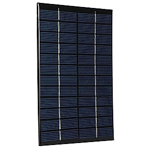Yosoo Solar Panel Battery Charger, 2W 12V DIY Polycrystalline Silicon Solar Panel High-Efficiency Module Good Sealing Mini Solar Panel for Solar Light Science Project Charging