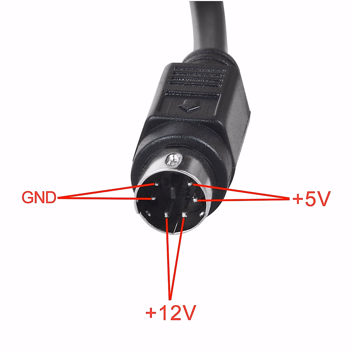 SLLEA 6-Pin DIN AC/DC Adapter for I/O Magic GigaBank 320gb 3.5" External Hard Drive HD HDD 5VDC / 12VDC 1.5A-2A 6-Prong Power Supply Cord Cable PS Battery Charger Mains