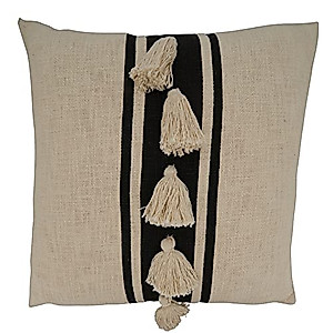 Striped Tassel Pillow