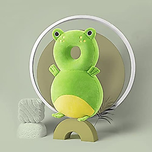 TONGMAN Baby Head Protector,Toddlers Head Safety Pad Cushion, Adjustable Infant Safety Pads ，Toddler Head Super Gift (Frog)