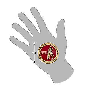 Armor of God, Christian Challenge Coin for Bible Study, Youth Groups, Handout for Teens, Religious Antique Gold-Color Plated Prayer Token