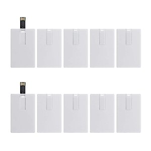 KINMIN Credit Card USB Flash Drive 16GB 10 Pack Business Card Bank Card Shape Flash Drive Memory Stick Key Credit USB Drive
