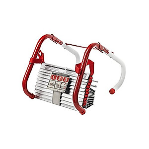 Kidde Fire Escape Ladder, 3-Story Rope Ladder, Extends to 25-Feet, Anti-Slip Rungs