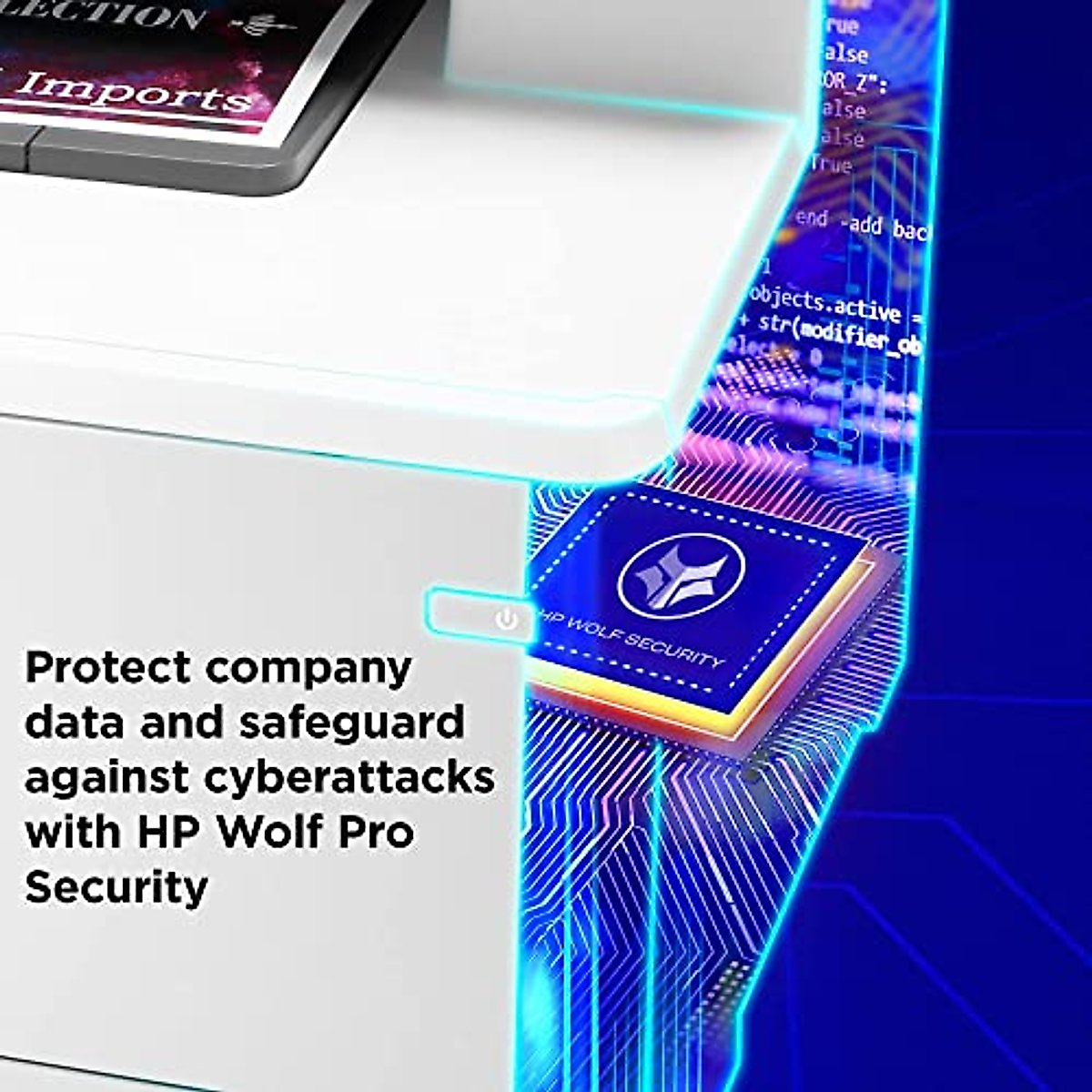 HP Color Laserjet Pro M479fdn All-in-One Laser Printer, Print Scan Copy Fax, Automatic 2-Sided Printing, 600x1200 dpi, 250-sheet, 28 ppm, 512MB, Works with Alexa, Bundle with JAWFOAL Printer Cable