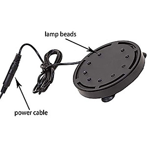 LONDAFISH Aquarium Bubble Light Aquarium Air Stone LED Light Air Pump Bubble Stone Lamp