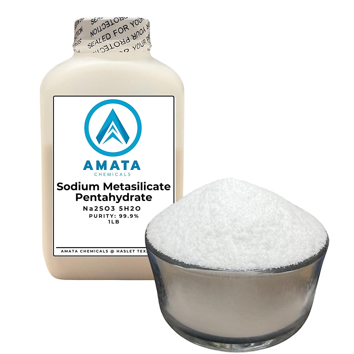Sodium Metasilicate Pentahydrate (Na2SO3 5H2O) - Purity 99.9% (1 Pack (1lbs))