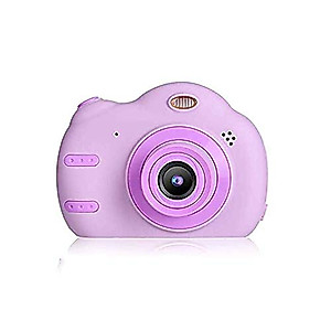 LKYBOA Mini Purple Camera，Dual Lens HD Children Digital Cameras for Boys Birthday Toy Kid Chargeable