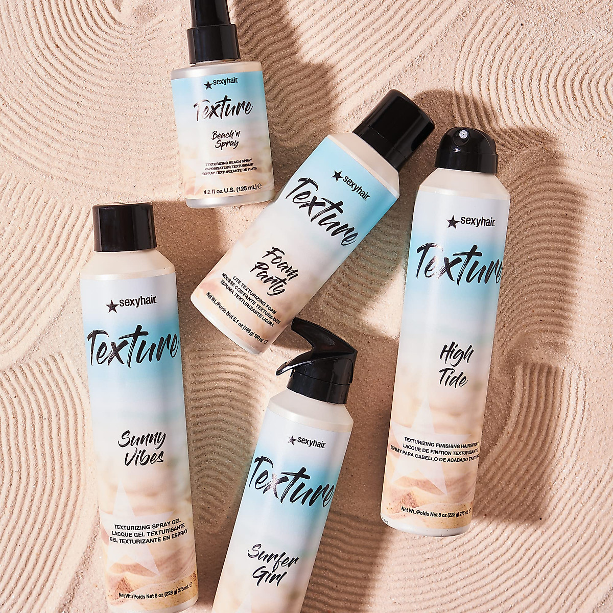 SexyHair Texture Foam Party Lite Texturizing Foam, 5.2 Oz - Packaging may vary