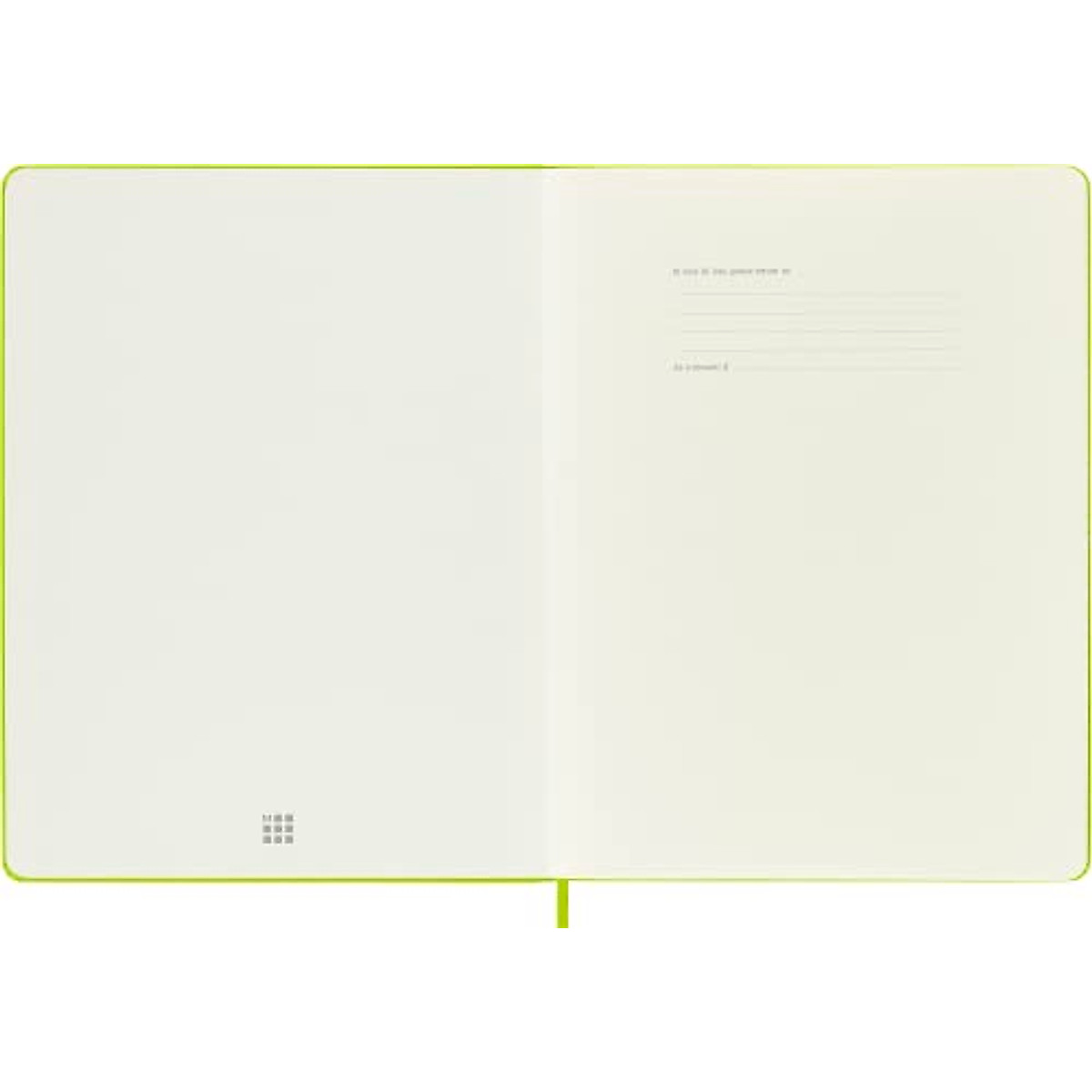 Moleskine Classic Notebook, Hard Cover, XL (7.5" x 9.5") Ruled/Lined, Lemon Green, 192 Pages