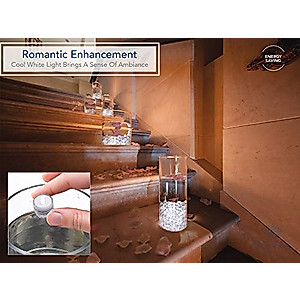 Submersible Underwater LED Lights Waterproof Tea Lights For Wedding, Party, Pond, Fountain or Home Decor By Royal Imports, 12-Pack