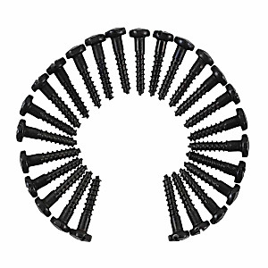 #8 Pyramid Wood Screws 3/4" H 25 Black Steel Screws For Woods Renovators Supply