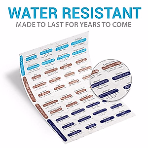 535 Spanish/English Vocabulary Word Sticker Labels – Educational Language Learning Resource for Memory & Sight – Fun for Around The House Game Play - Kids, Grade School, Classroom or Homeschool