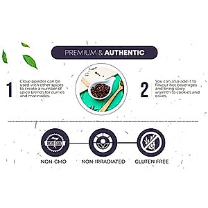 CEYLONFLAVORS FRESH AND PURE Organic Hand Picked Whole Cloves 3.5oz. Harvested from a USDA Certified Organic Farm in Sri Lanka