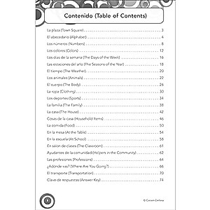 Carson Dellosa Skill Builders Grades K–5 Spanish Workbook for Kids, Spanish Vocabulary Builder for Kids Ages 5-11, Kindergarten―5th Grade Workbook, Learn Spanish Numbers, Alphabet, Vocabulary & More