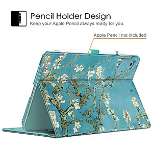 Fintie Case for iPad Mini 5th Generation 2019 / iPad Mini 4 (7.9 Inch) - [Corner Protection] Multi-Angle Viewing Smart Folio Cover w/Pocket, Pencil Holder, Auto Wake/Sleep, Blossom