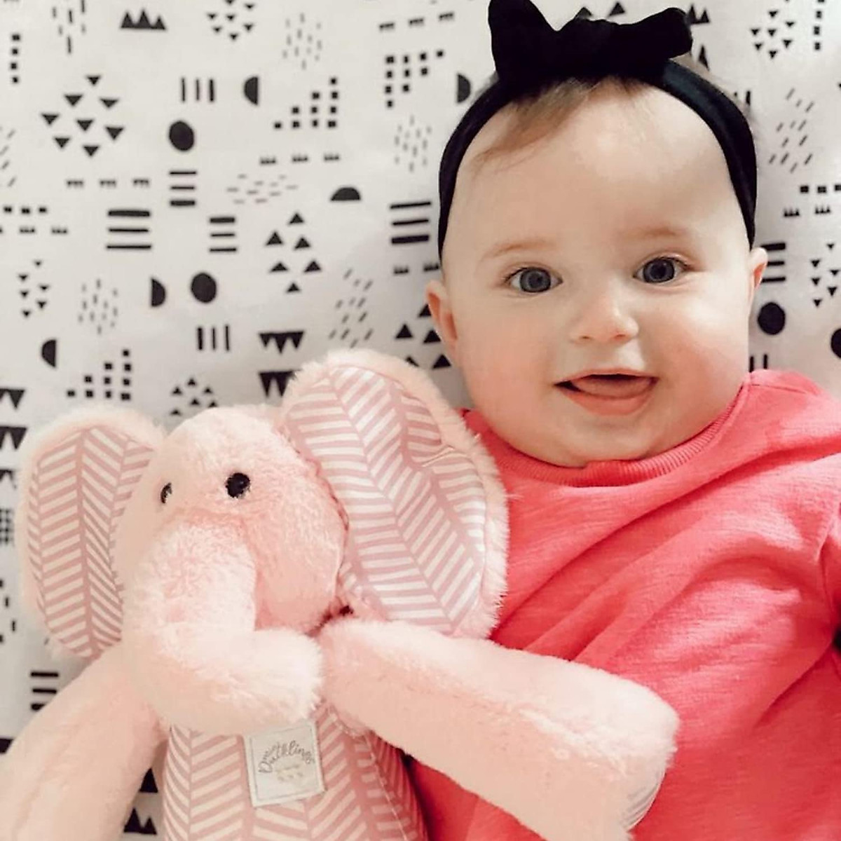 Soothie Sleeve Plush Comforts with Parent's Scent | Pediatrician Designed (Fussy, Crying Baby or Child. Separation Anxiety, Shower, Hospital, NICU Gift), Emmy The Elephant