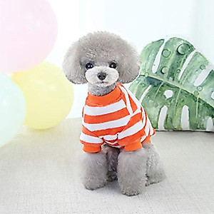 HonpraD Sweaters for Dogs Large Female Pet Clothes Rainbow Fleece Warm Autumn and Winter Medium Size Dog Clothes for Boy