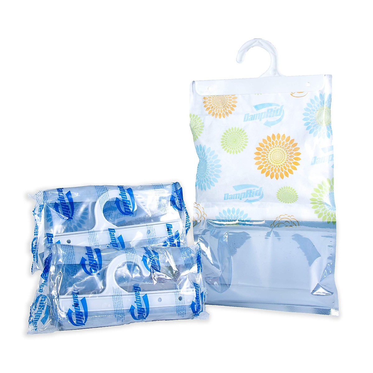 DampRid Lavender Vanilla Hanging Bag Moisture Absorber for Closets - Odor Eliminator - 3 pack (16oz. ea.); Traps Excess Moisture for Fresher, Cleaner Air