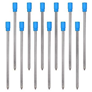 D1/ 2.75" Ballpoint Pen Refills for Penyeah 4-in-1 Stylus/Diamond Stylus/Lighted Tip Pen/Led Pen Light or Other Brands,0.7mm Fine Point (Pack of 12, Blue Ink)
