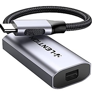 LENTION 4K@60Hz USB C to Mini DisplayPort Adapter,USB C Compatible 2023-2016 MacBook Pro,New iPad/Surface/Mac Air,Mini DP Connect Aging Apple Cinema Display,iMac, and More(CU609)