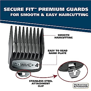 Wahl USA Elite Pro High-Performance Corded Home Haircut & Grooming Kit for Men – Electric Hair Clipper – Model 79602