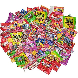 Ultimate Assorted Candy Party Mix - 4 LB Bag - Fun Size Skittles, Nerds, Dubble Bubble, Jolly Ranchers, Smarties, Blow Pops Lollipops & More - Mega Variety Bulk Candy Assortment - Individually Wrapped Candy - Candy Bulk