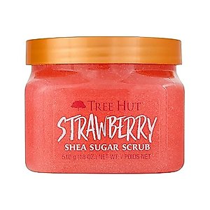 Tree Hut Strawberry Shea Sugar Scrub, 18 oz, Ultra Hydrating and Exfoliating Scrub for Nourishing Essential Body Care
