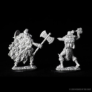 D&D Nolzur's Marvelous Miniatures - Female Half-Orc Barbarian | WizKids Unpainted Dungeons & Dragons Minis